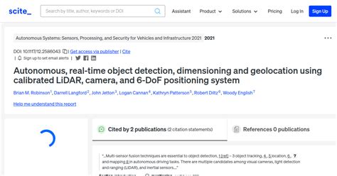 Autonomous Real Time Object Detection Dimensioning And Geolocation