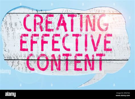 Conceptual Display Creating Effective Content Business Overview Valuable Information