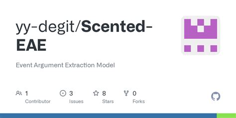 Github Yy Degitscented Eae Event Argument Extraction Model