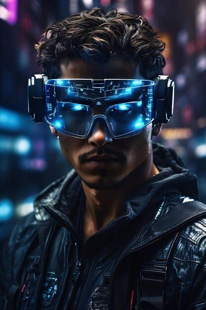 Virtual Heist Cyberpunk Hacker In A Digital Realm Premium Ai