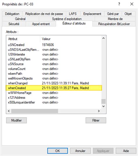 Obtenir La Liste Des Ordinateurs Récemment Intégrés à Lactive Directory
