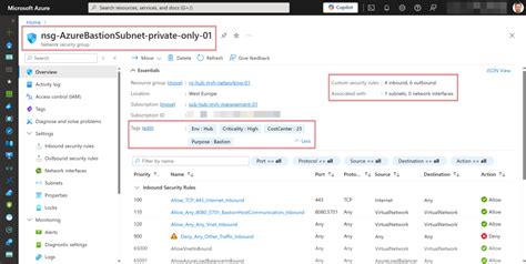 Azure Bastion Solving Vm Connection Problems Caused By Nsg On