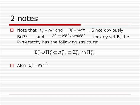 Ppt Polynomial Time Hierarchy Powerpoint Presentation Free Download