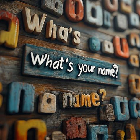 Whats Your Name Premium Ai Generated Image