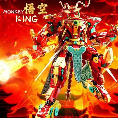 Robots Mech Model Building Block Toys Sets Monkey King Wukong Bull