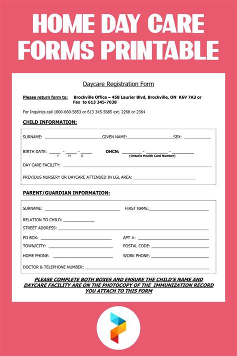 Free Printable Daycare Illness Form