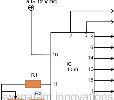Ic 4060 Pinouts Explained Electronic Circuit Projects Ic 4060 Pinouts Explained Electronic Circuit Projects