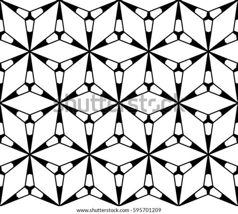 Vector Monochrome Seamless Texture Simple Minimalist Stock Vector