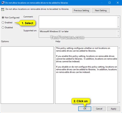 Disable Adding Removable Drives To Index And Libraries In Windows 10 Tutorials