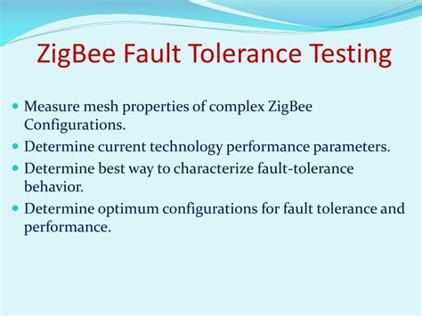 Ppt Fault Tolerance In Zigbee Wireless Sensor Networks Powerpoint