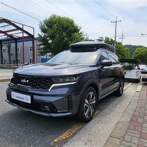 툴레 컨셉스토어 대전 Mq4 쏘렌토 초밀착 초슬림 린드메이드 일체형루프박스 쏘렌토 그라파이트 색상과