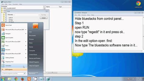 How To Hide Bluestacks From The Control Panel YouTube