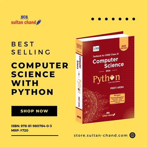 Computer Science With Python Textbook For Cbse Class Xi 2025 26 Sess