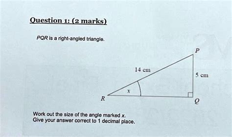 SOLVED Work Out The Size Of The Angle Marked X Give Your Answer Correct To Decimal Place
