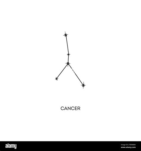 Cancer Constellation Vector Illustration Stock Vector Image And Art Alamy