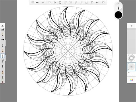 How To Make Circular Grids In Graphic On The IPad JSPCREATE