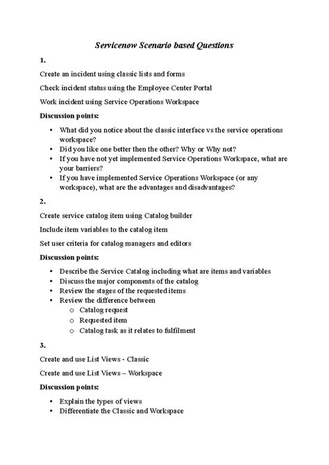 Servicenow Scenario Based Questions Create An Incident Using Classic