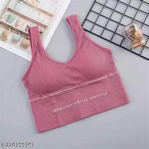 Sports Bra For Women Gym Sexy Crop Top Bra Women Cotton Underwear Soft Comfort Tube Tops Female