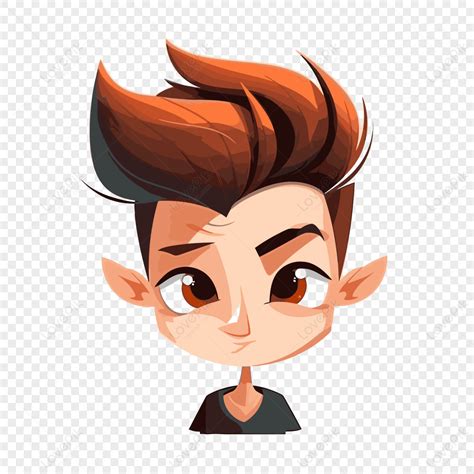 헤어스타일 벡터상표만화클립 아트 Png 일러스트 무료 다운로드 Lovepik