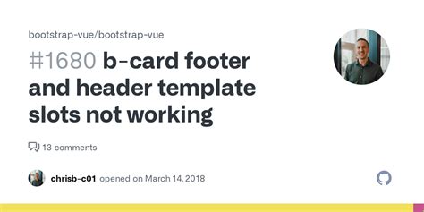B Card Footer And Header Template Slots Not Working · Issue 1680