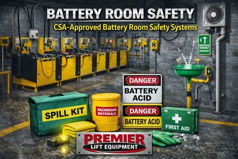 Material Handling Safety Equipment Battery Room Safety For Sale At