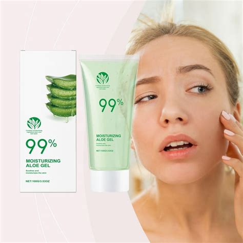 100 Ml Natural Aloe Vera Gel Organic Moisturizing Creamsoothing And