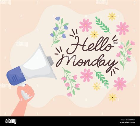 Hello Monday Quote Stock Vector Image And Art Alamy