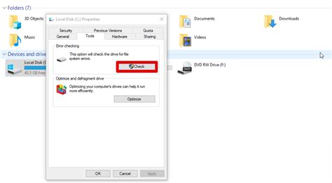 How To Fix Hard Drive Errors In Window