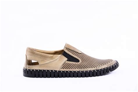 Мъжки ежедневни летни обувки от естествена кожа в бежов цвят 76 99лв