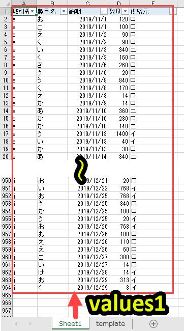 PythonでExcelデータ転記シートコピー情報を貼付する作業を自動化