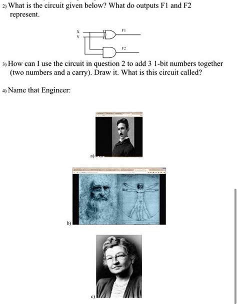 Solved What Is The Circuit Given Below What Do Outputs Fl And F2