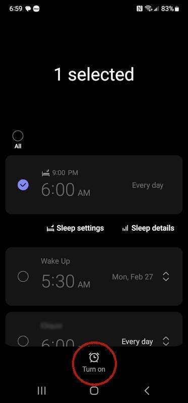 Solved Disable Sleep Alarm Samsung Community 2447346