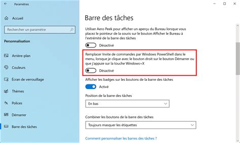 Remplacer Powershell Par Linvite De Commandes Cmd Dans Windows 10 Le Crabe Info