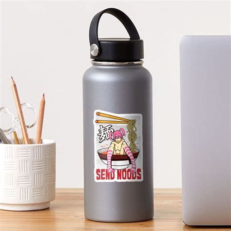 Send Noods Ramen Bowl Lewd Anime Shabu Noodle Pool Sticker For Sale By Ottoangle Redbubble