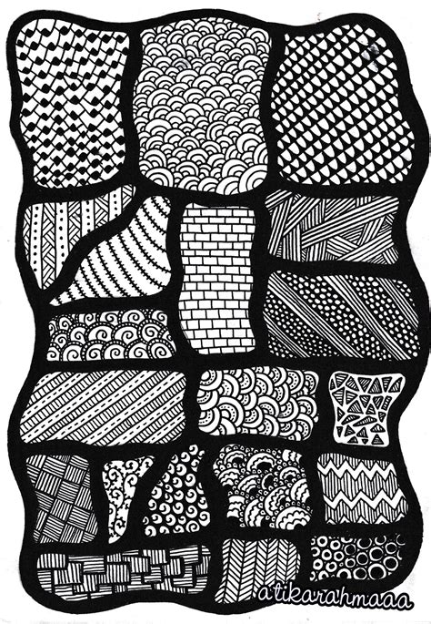 Zentangle Pattern Zentangle Patterns Zentangle Patterned Sheets