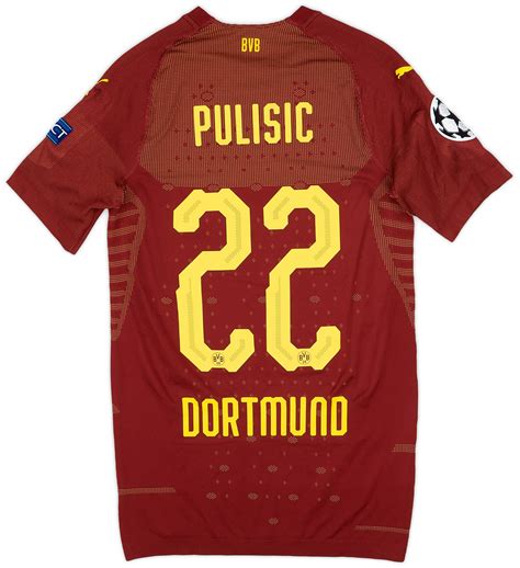 2018 19 Borussia Dortmund Player Issue Champions League Third Shirt Pulisic 22