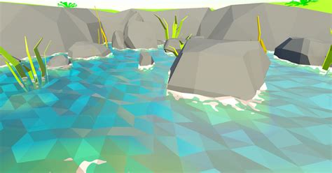 low poly water 100 gpu vfx shaders unity asset store