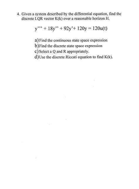 Solved Give A Hand Calculation And Matlab Code To Verify 4 Given A Course Hero