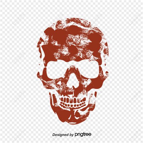 벡터 자유형 해골 일러스트 삽화 그어진 무섭다 Png 일러스트 무료 다운로드 Lovepik