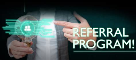 Text Showing Inspiration Referral Program Word Written On Sending Own