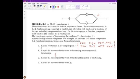 SOLVED PROBLEM 1 2 Pg 54 3 See Diagram Three Components Are Connected To Form A System As