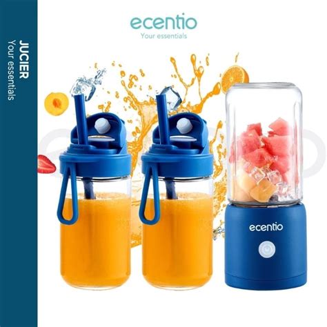 Jual Blender Jus Ecentio 3 Tabung Blender 10 Mata Pisau Blender Portabel Shopee Indonesia