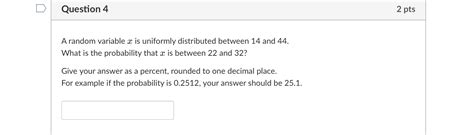 Solved A Random Variable X Is Uniformly Distributed Between