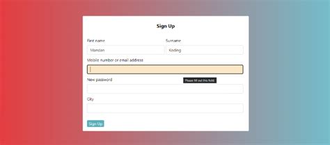 Cara Membuat Form Pendaftaran Dengan Html Dan Css