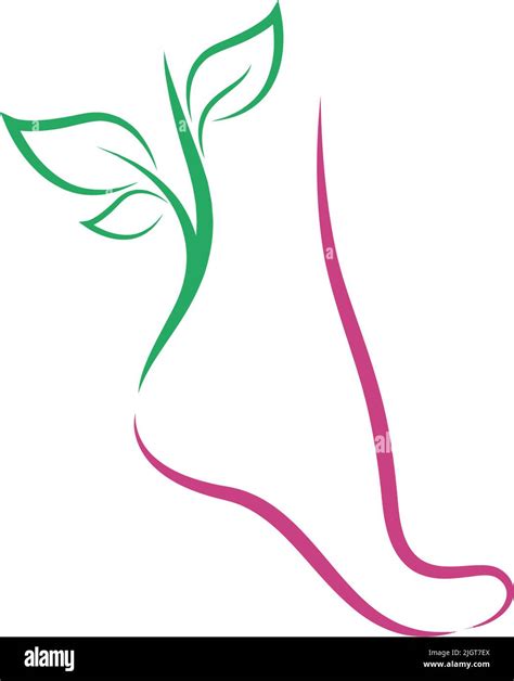 Human Foot Icon Logo Design Illustration Vector Stock Vector Image