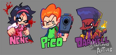 Pico Darnell Nene Trio By Marquisartuis On Newgrounds
