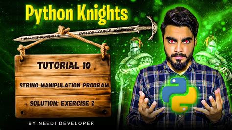String Manipulation Program Solution Exercise 2 Python Projects For Beginner Tutorial 10