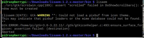 getting gtk warning could not load a pixbuf from icon theme · issue 15 · rayarachelian lisaem 1