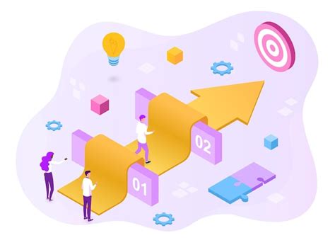 Premium Vector Concept Of Overcoming Obstacles And Finding The Right