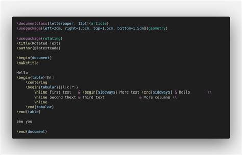 More On Latex Tables Rotated Text And Merging Rows Dev Community